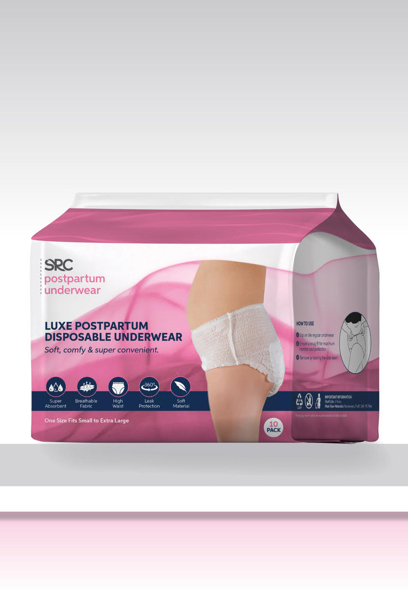 SRC Postpartum Disposable Underwear-10 Pack – SRC Health
